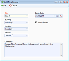 Document the Person’s Trespass Details